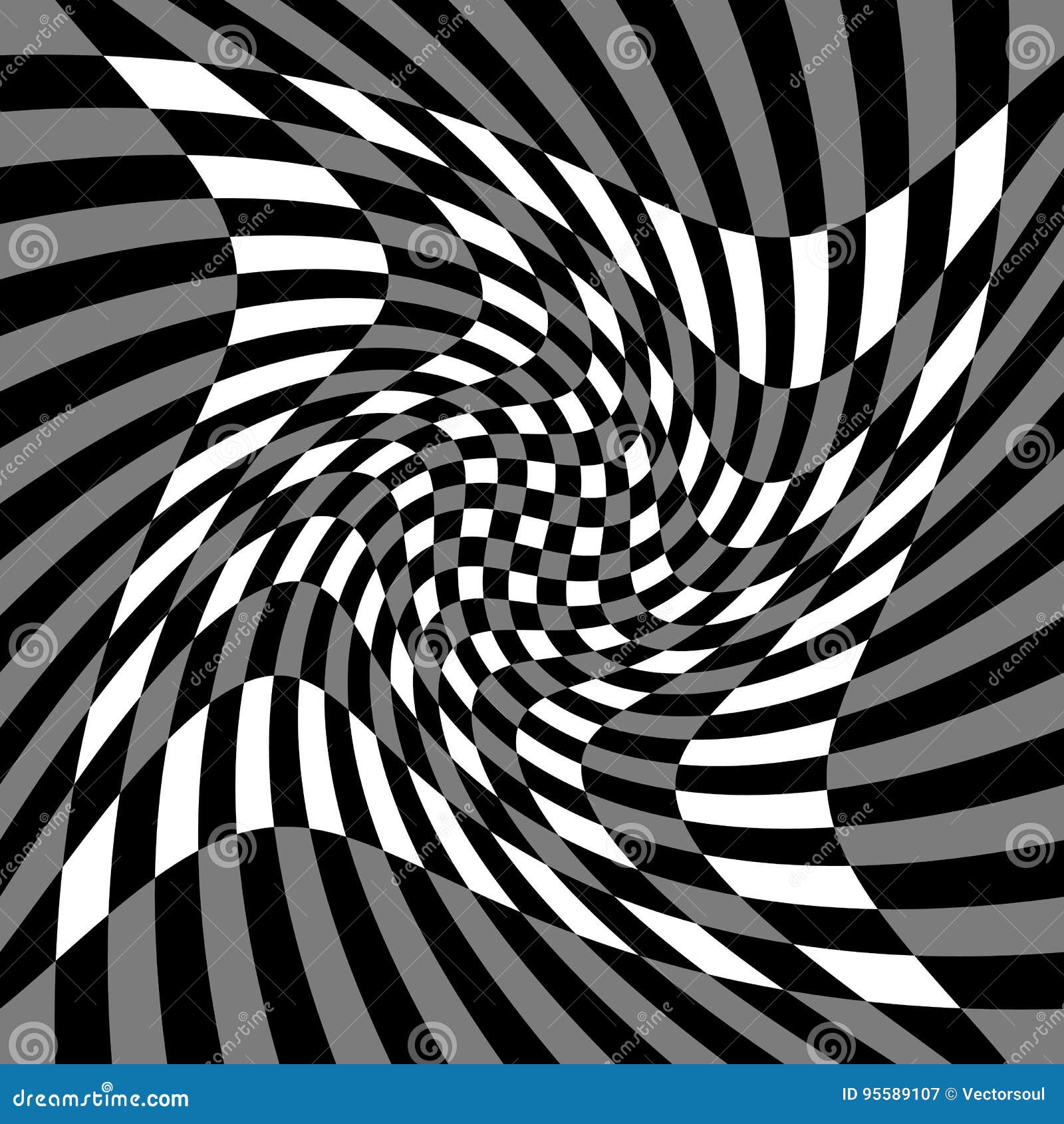 Distortion Effects on Various Patterns. Geometric Deformed Textured ...