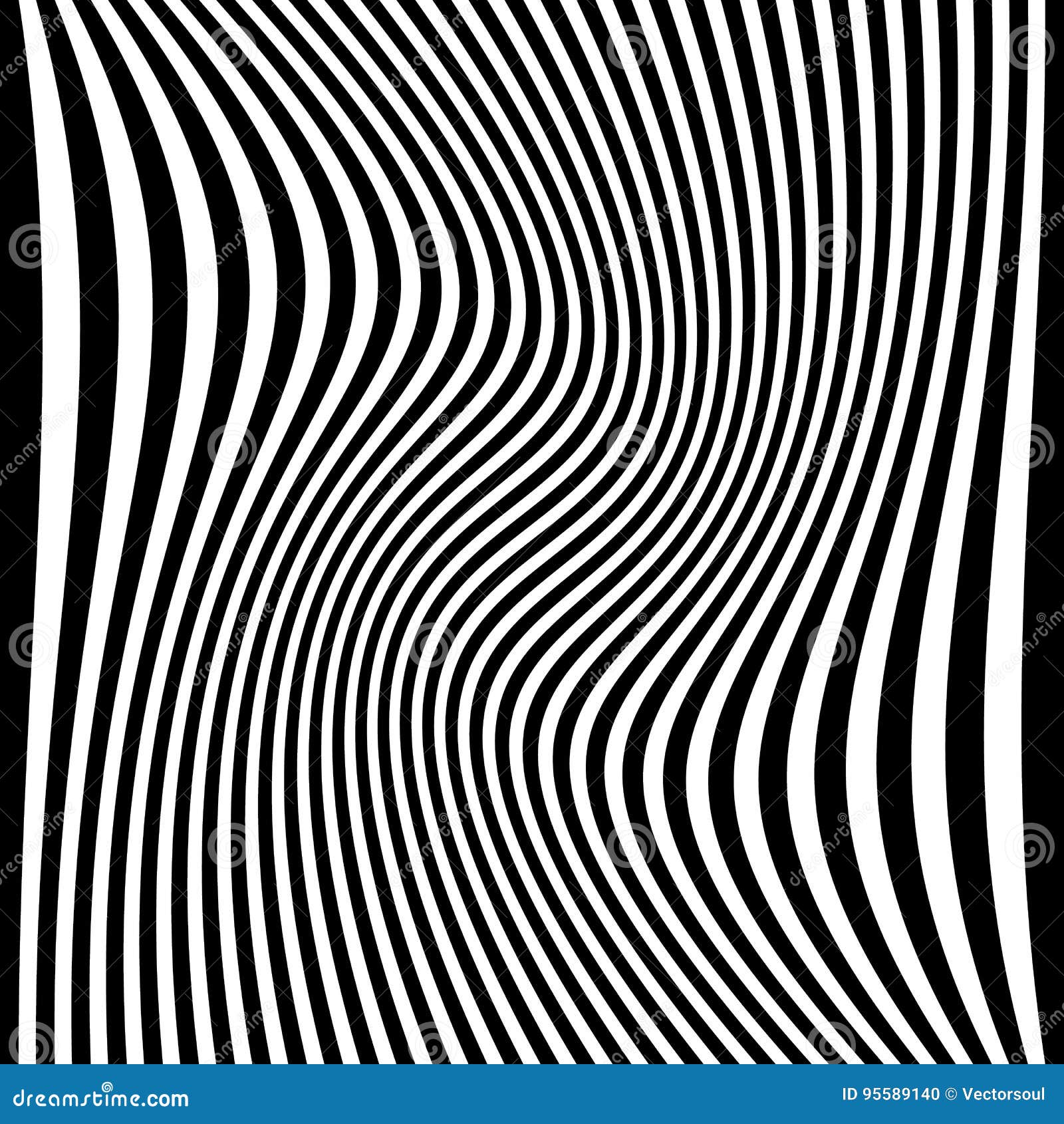 Distortion Effects on Various Patterns. Geometric Deformed Textured ...