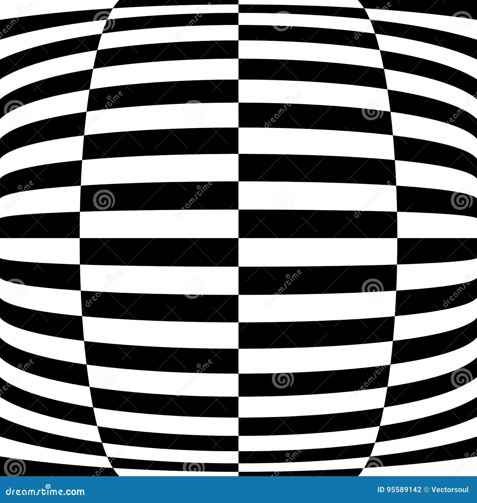 Distortion Effects on Various Patterns. Geometric Deformed Textured ...