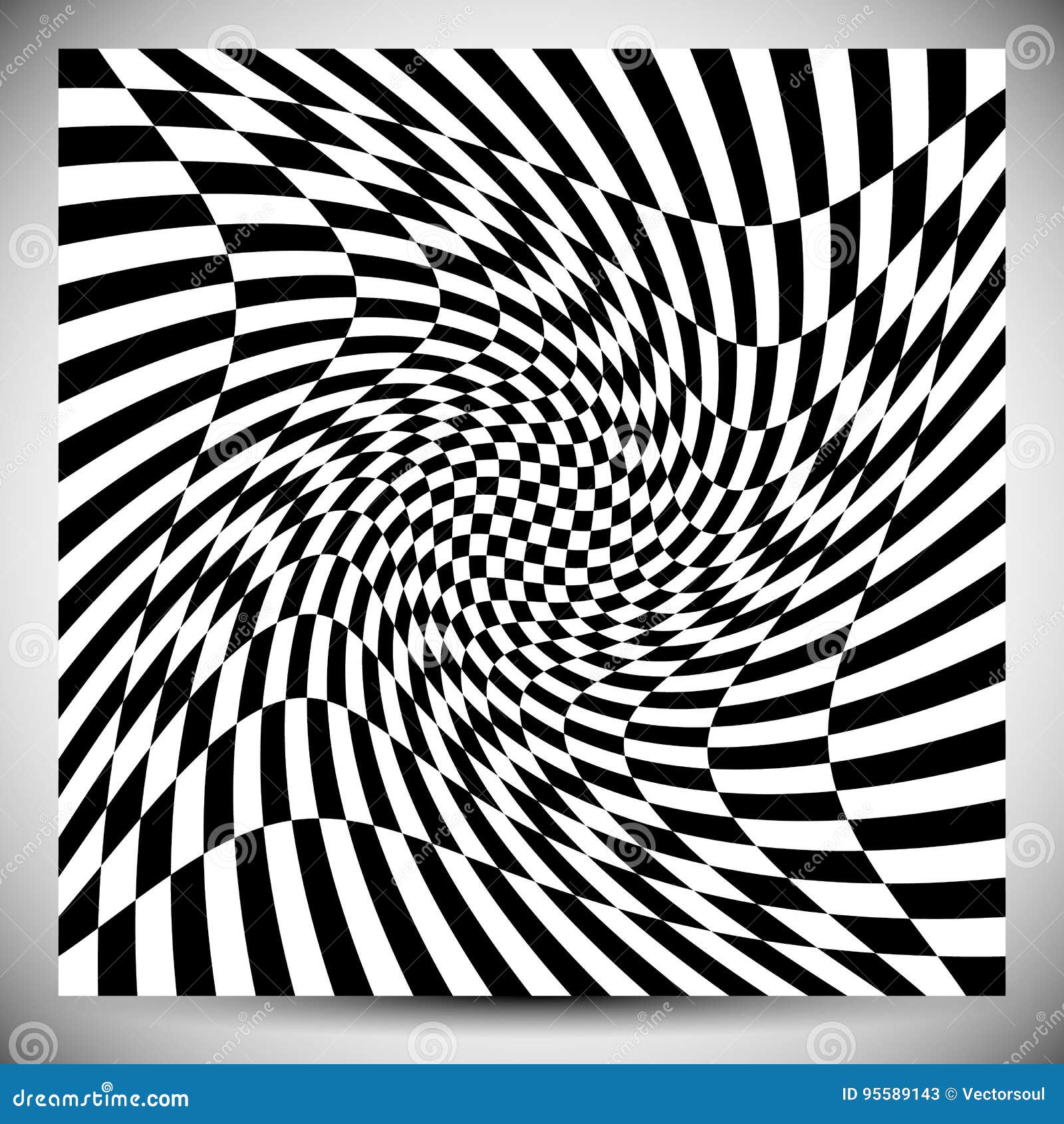 Distortion Effects on Various Patterns. Geometric Deformed Textured ...