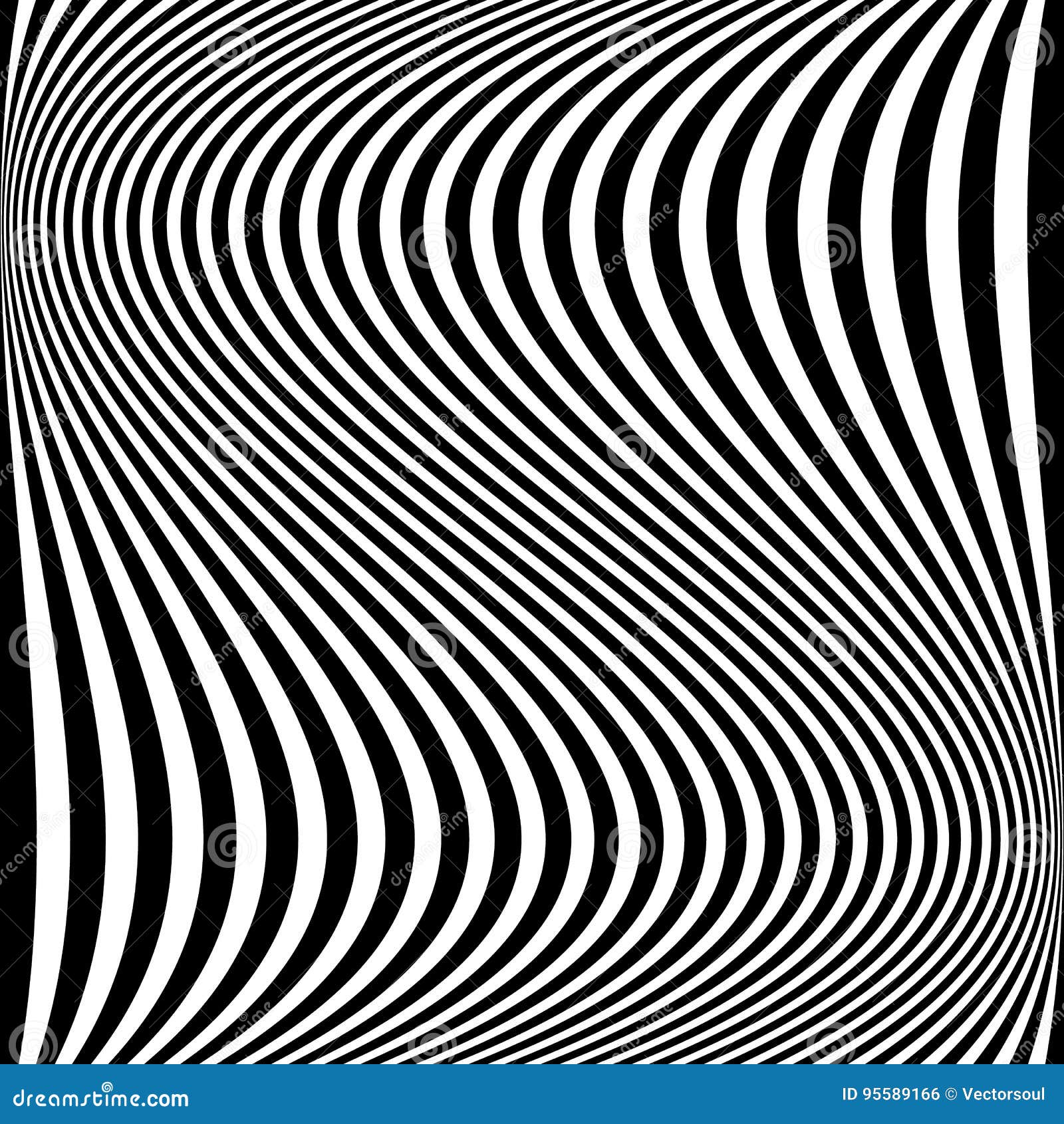 Distortion Effects on Various Patterns. Geometric Deformed Textured ...