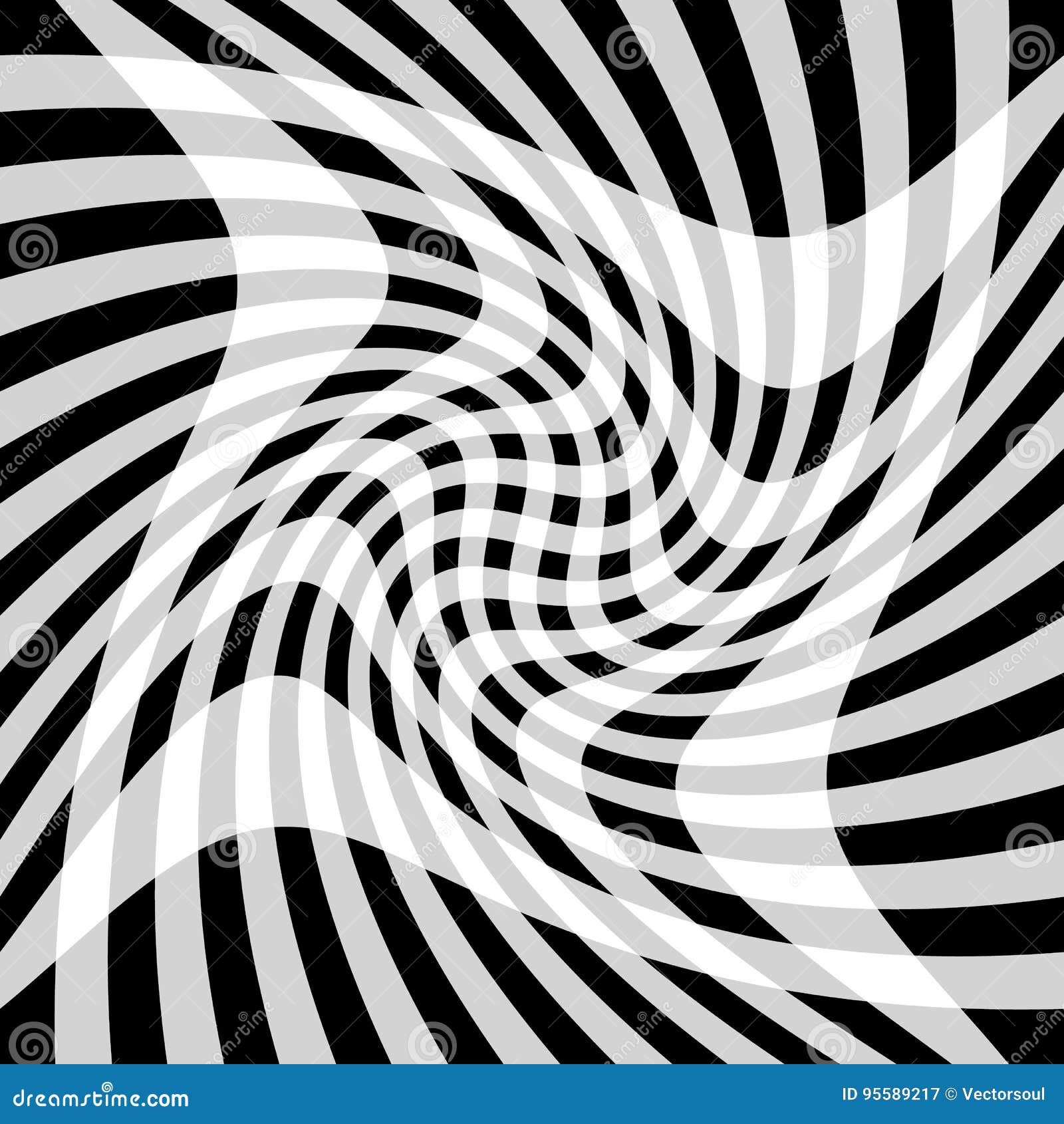 Distortion Effects on Various Patterns. Geometric Deformed Textured ...