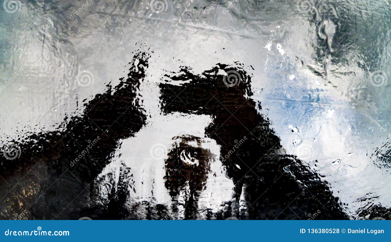 Distorted Reflection from Thin Layer of Water Over Hot Tarred Surface ...