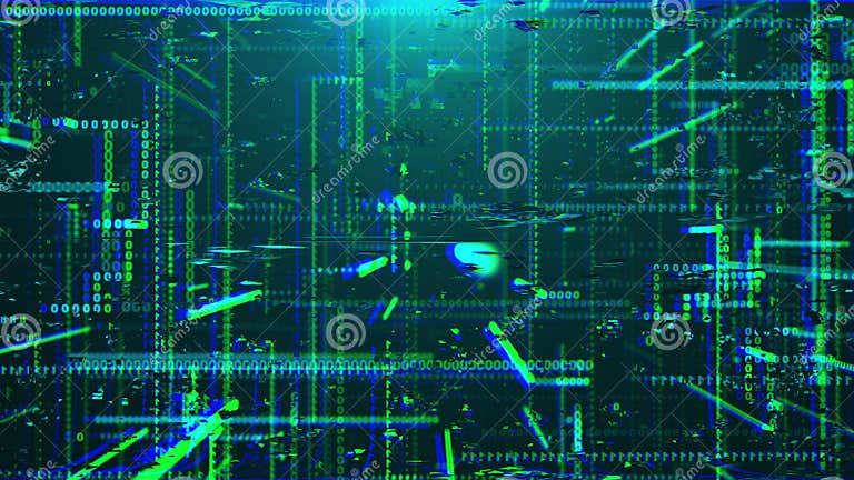 Distortion and Glitches in Digital Circuits Stock Image - Image of ...