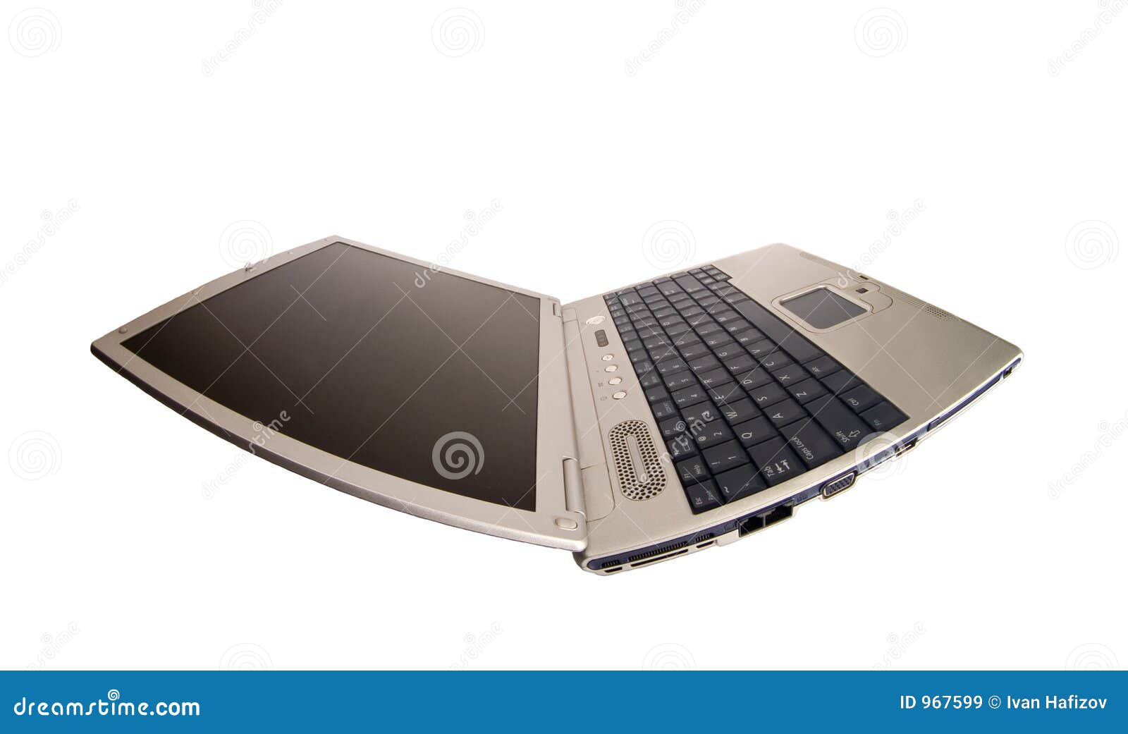 Distortion Laptop at the Left 2 Stock Image - Image of blank, monitor ...