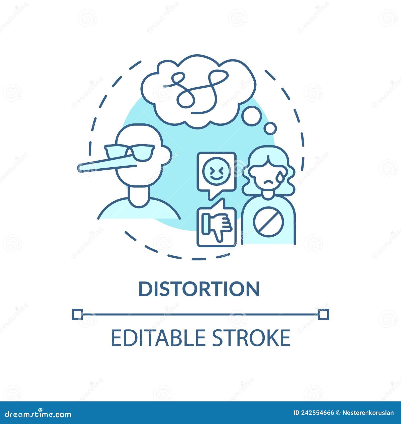Distortion Turquoise Concept Icon Stock Vector - Illustration of ...