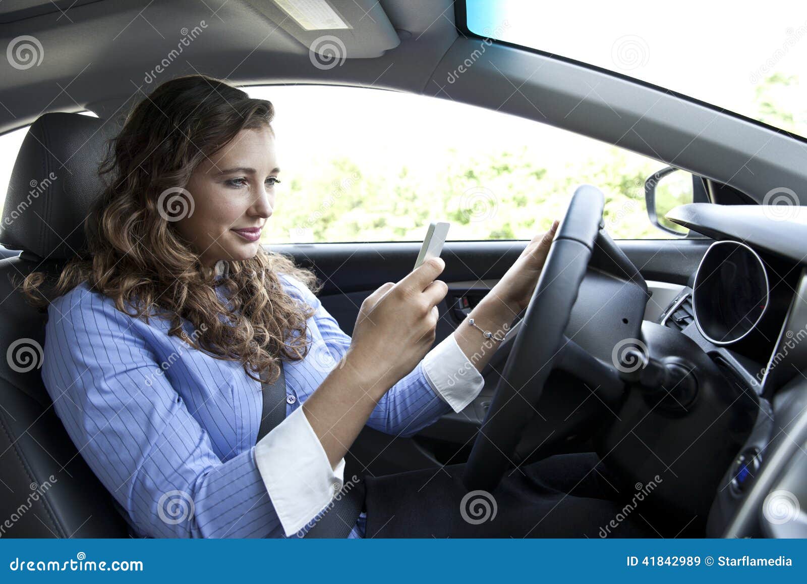 Distracted Driving stock image. Image of texting, distracted - 41842989
