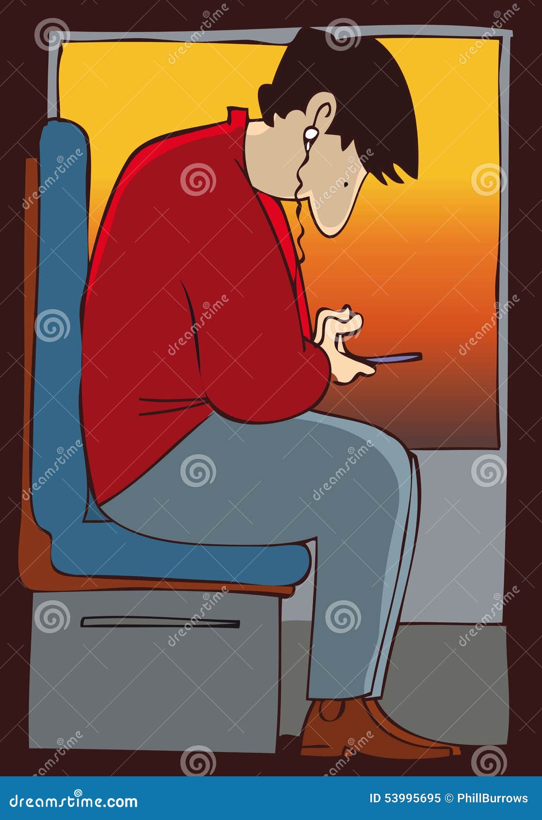 Distracted stock illustration. Illustration of posture - 53995695