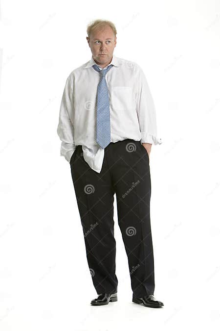 Distracted and Rumpled Business Man Stock Image - Image of office ...