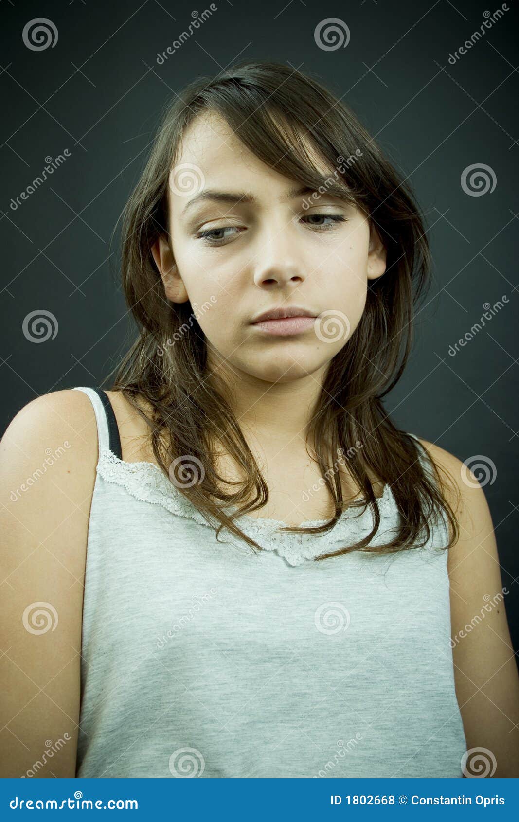 Distracted Teen stock photo. Image of girl, contemplate - 1802668