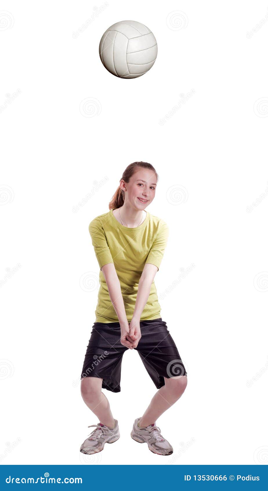 Distracted Volleyball Player Stock Photo - Image of slender, game: 13530666