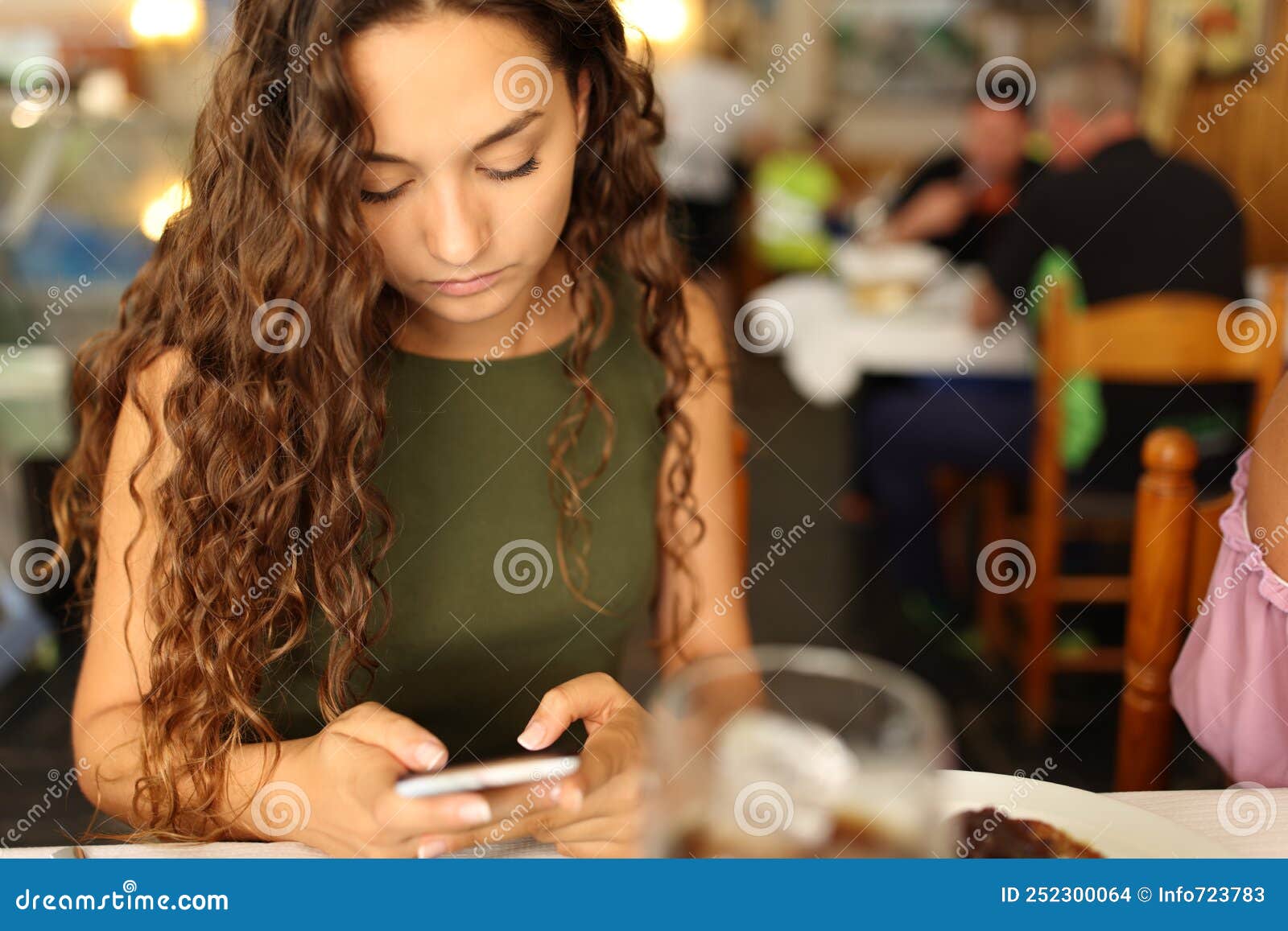 Distracted Woman In Park Stock Image | CartoonDealer.com #24230329