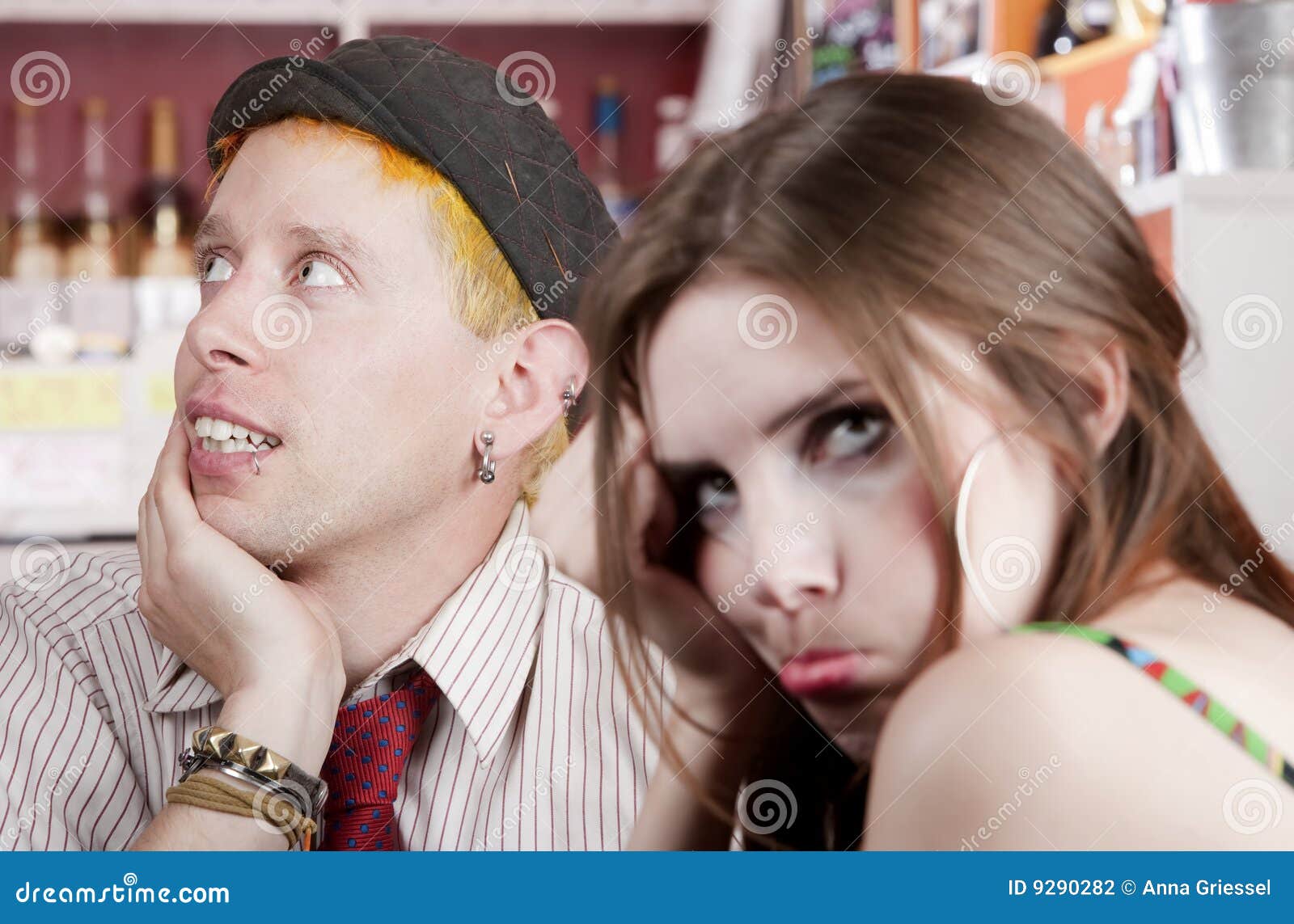 Distracted Man Attractive Woman Stock Photos - Free & Royalty-Free ...