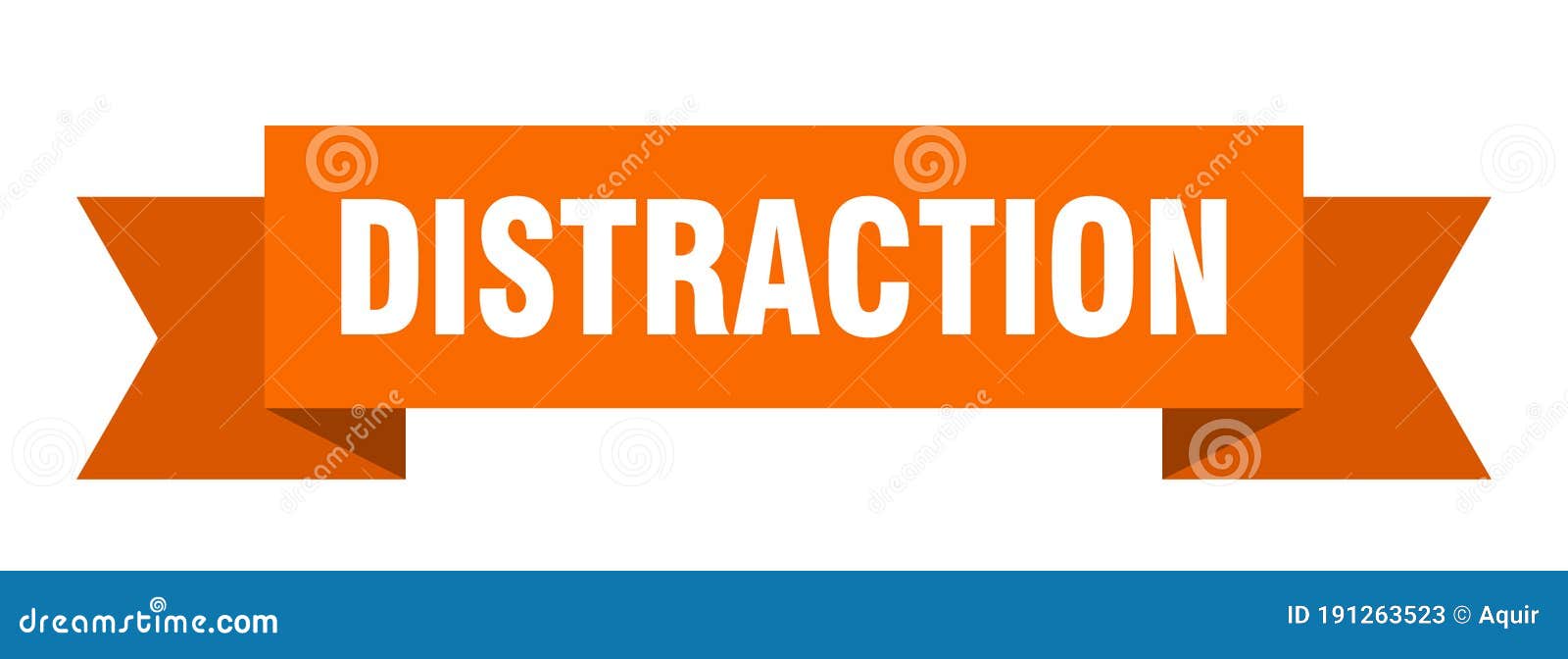 Distraction ribbon. stock vector. Illustration of seal - 191263523