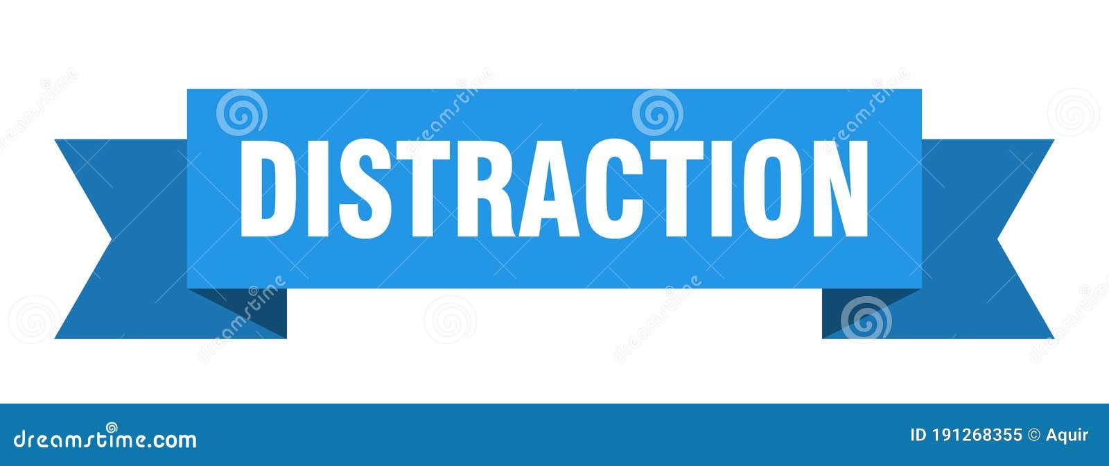 Distraction ribbon. stock vector. Illustration of sign - 191268355