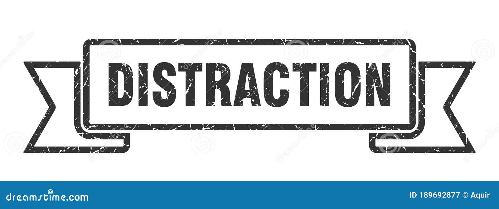Distraction ribbon. stock vector. Illustration of sign - 189692877