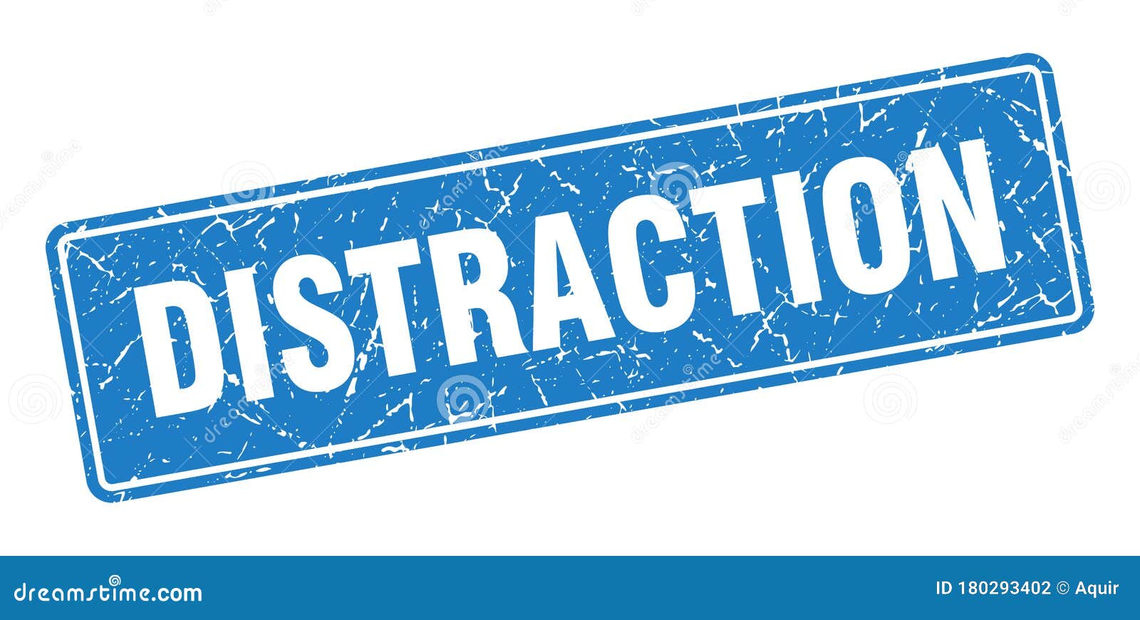 Distraction Sign. Distraction Grunge Stamp Stock Vector - Illustration ...