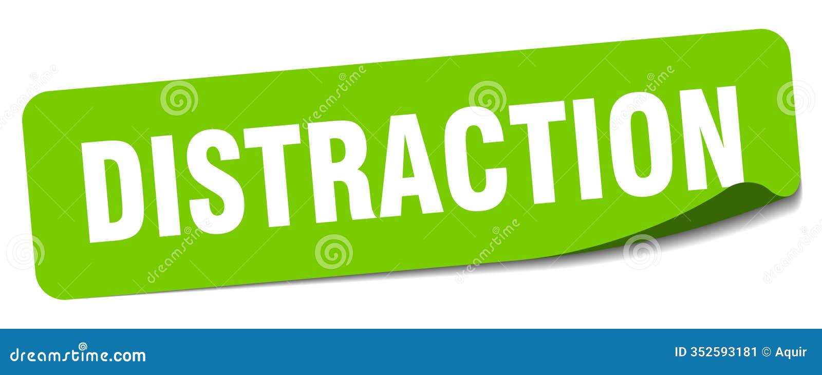 Distraction Sticker. Distraction Sign On Transparent Background Cartoon ...