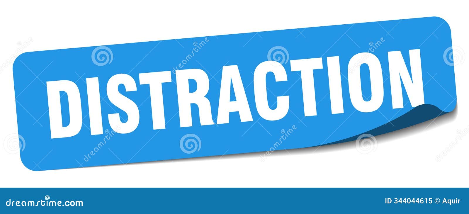 Distraction Sticker. Distraction Sign On Transparent Background Cartoon ...