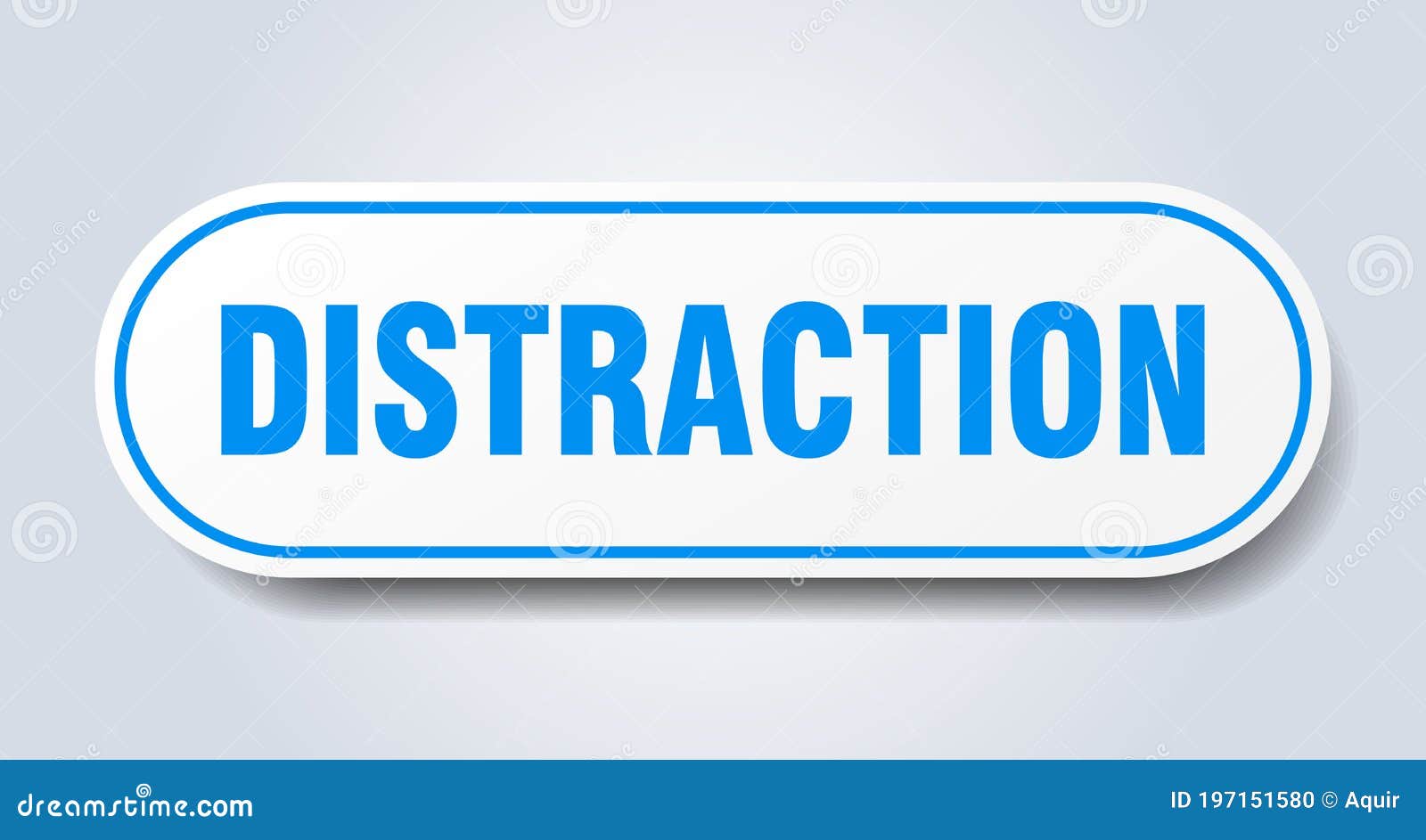 Distraction Sticker. Distraction Sign On Transparent Background Vector ...