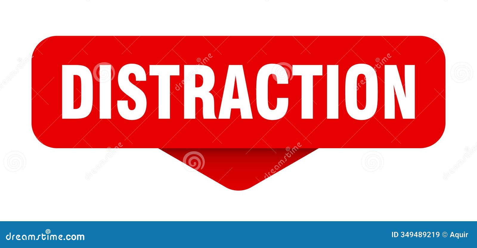 Distraction Sticker. Distraction Sign On Transparent Background Cartoon ...