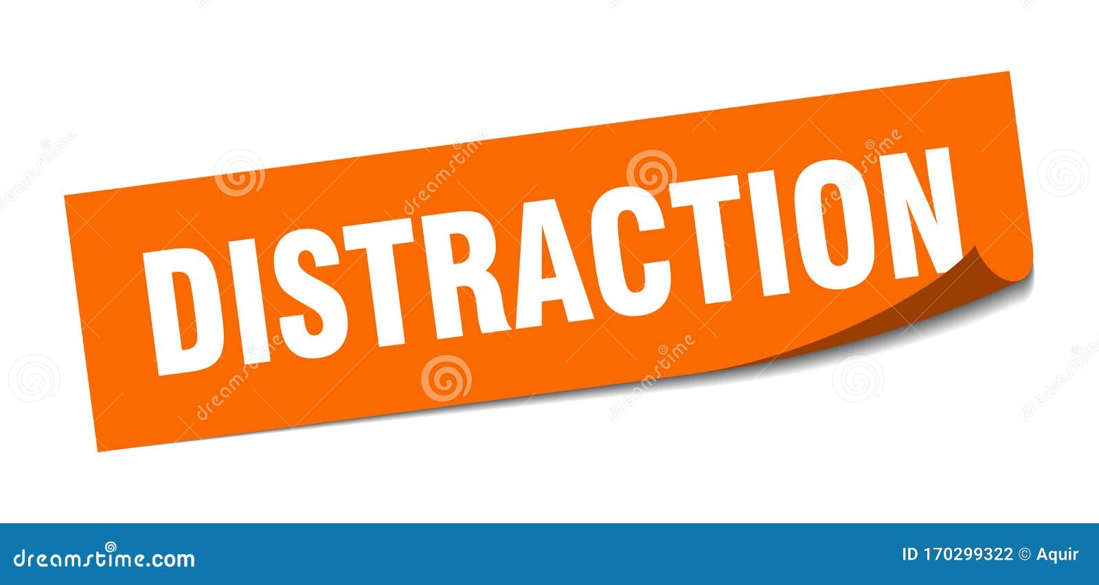 Distraction Sticker. Distraction Sign On Transparent Background Vector ...