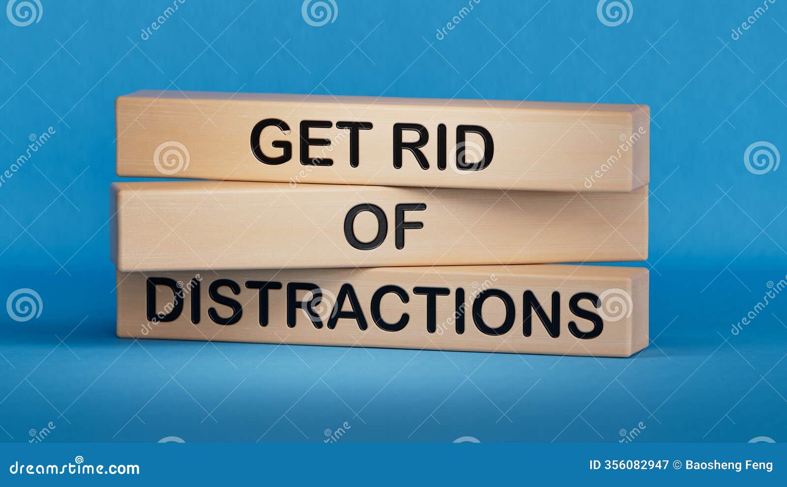 Distractions Symbol. Concept Word Get Rid Of Distractions On White ...