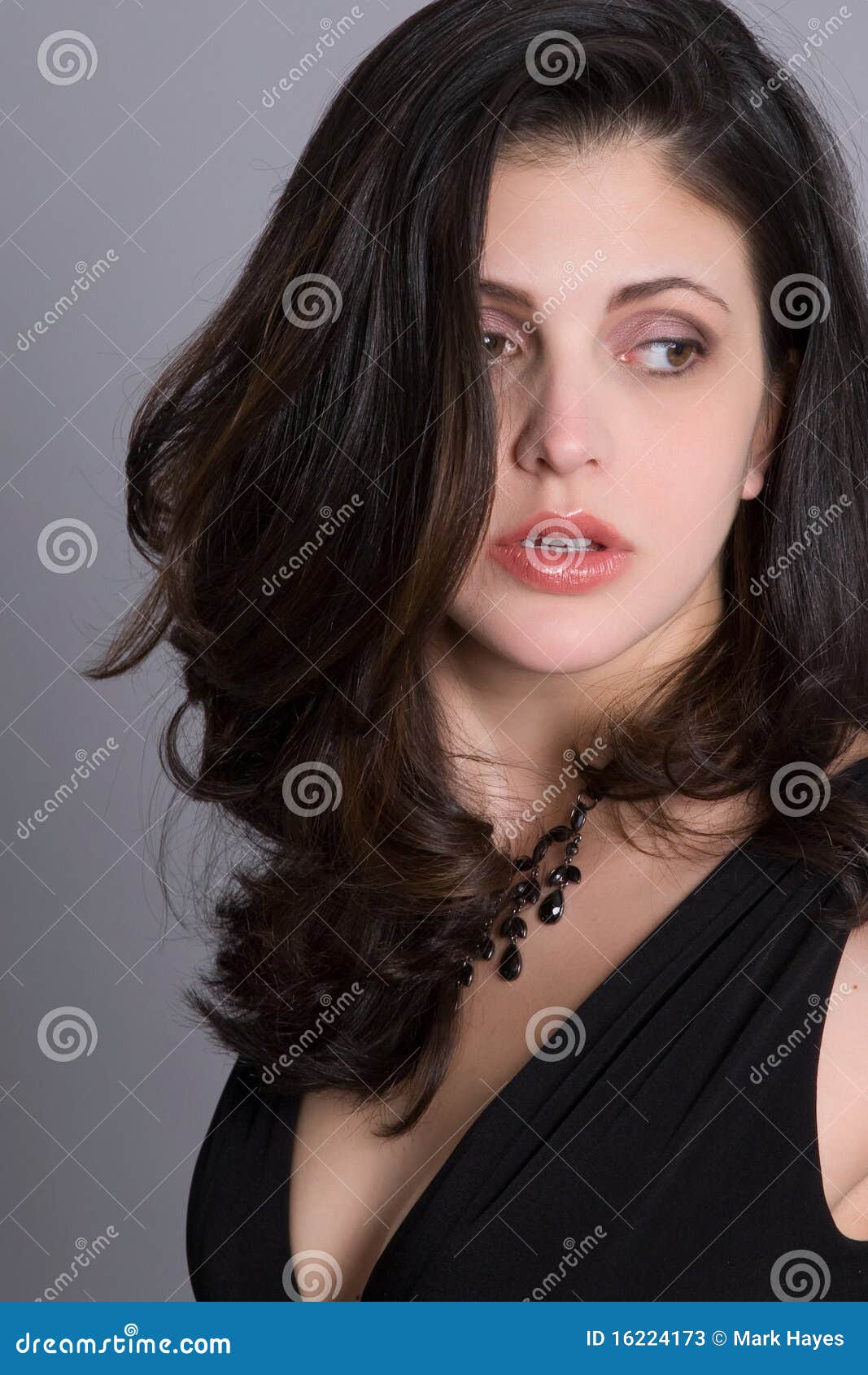 Distrait image stock. Image du distrait, femelle, cheveu - 16224173