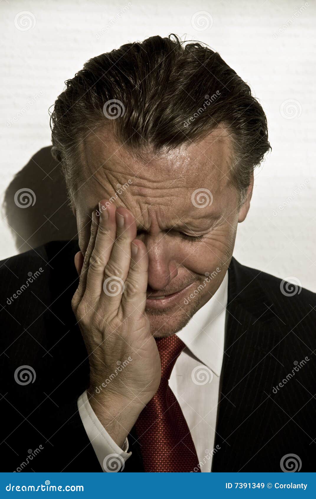 Distraught businessman stock image. Image of financial - 7391349