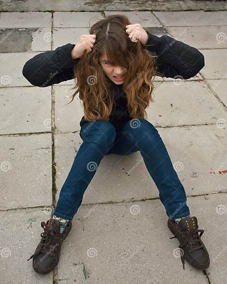 Distraught girl stock image. Image of despair, distraught - 22863923