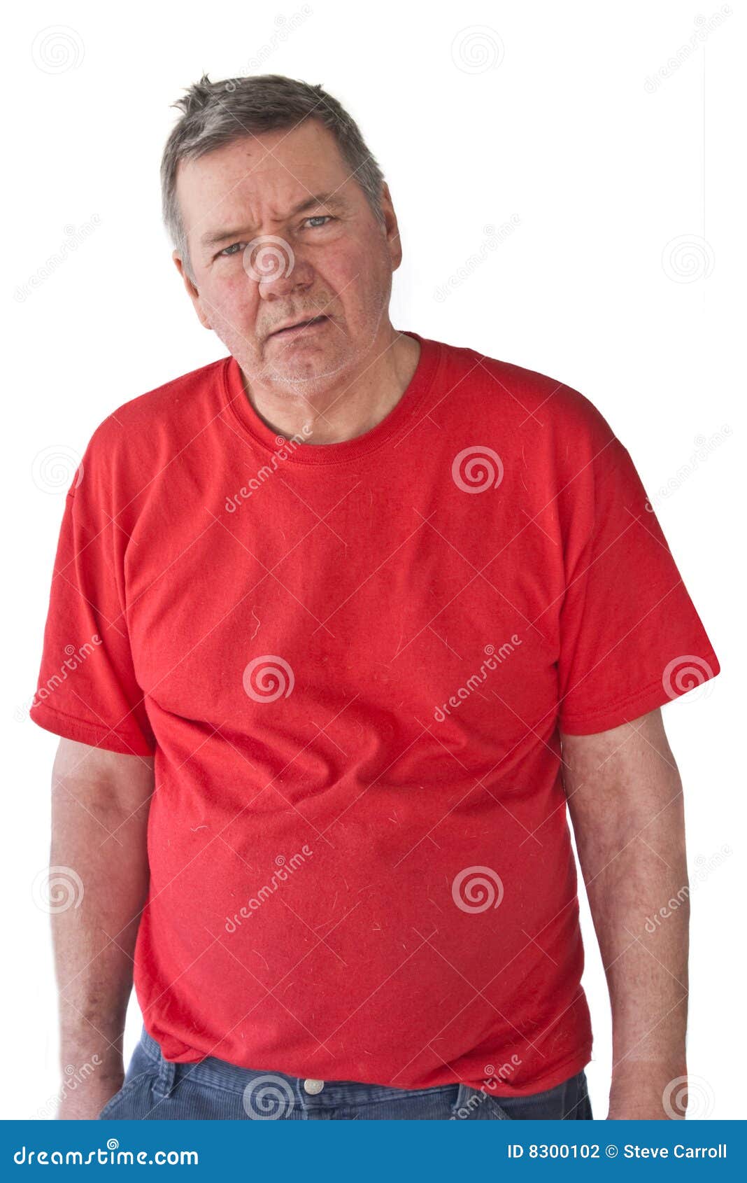 Distraught Mature Man stock photo. Image of vertical, beard - 8300102