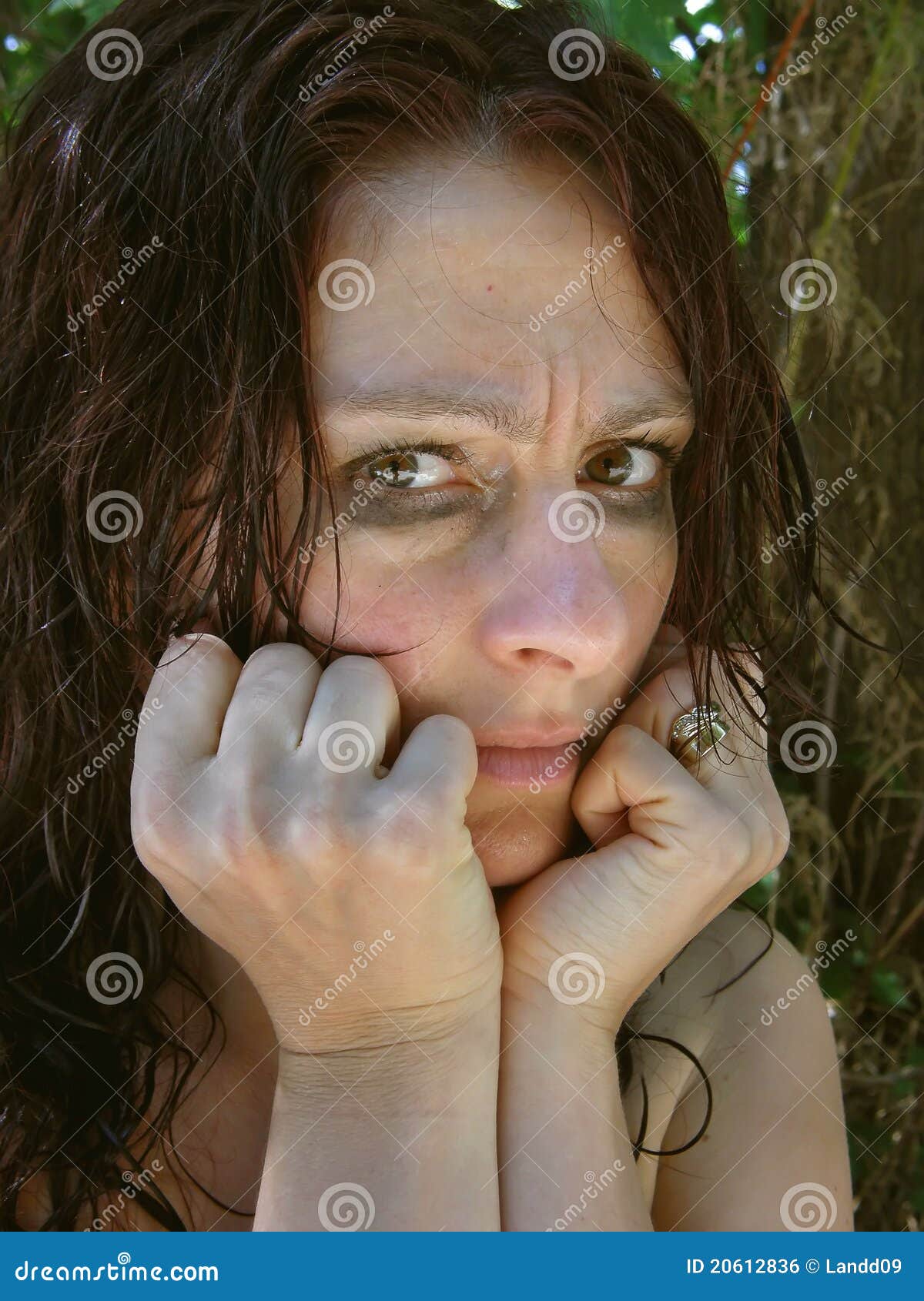 Distraught woman 1 stock photo. Image of frustration - 20612836