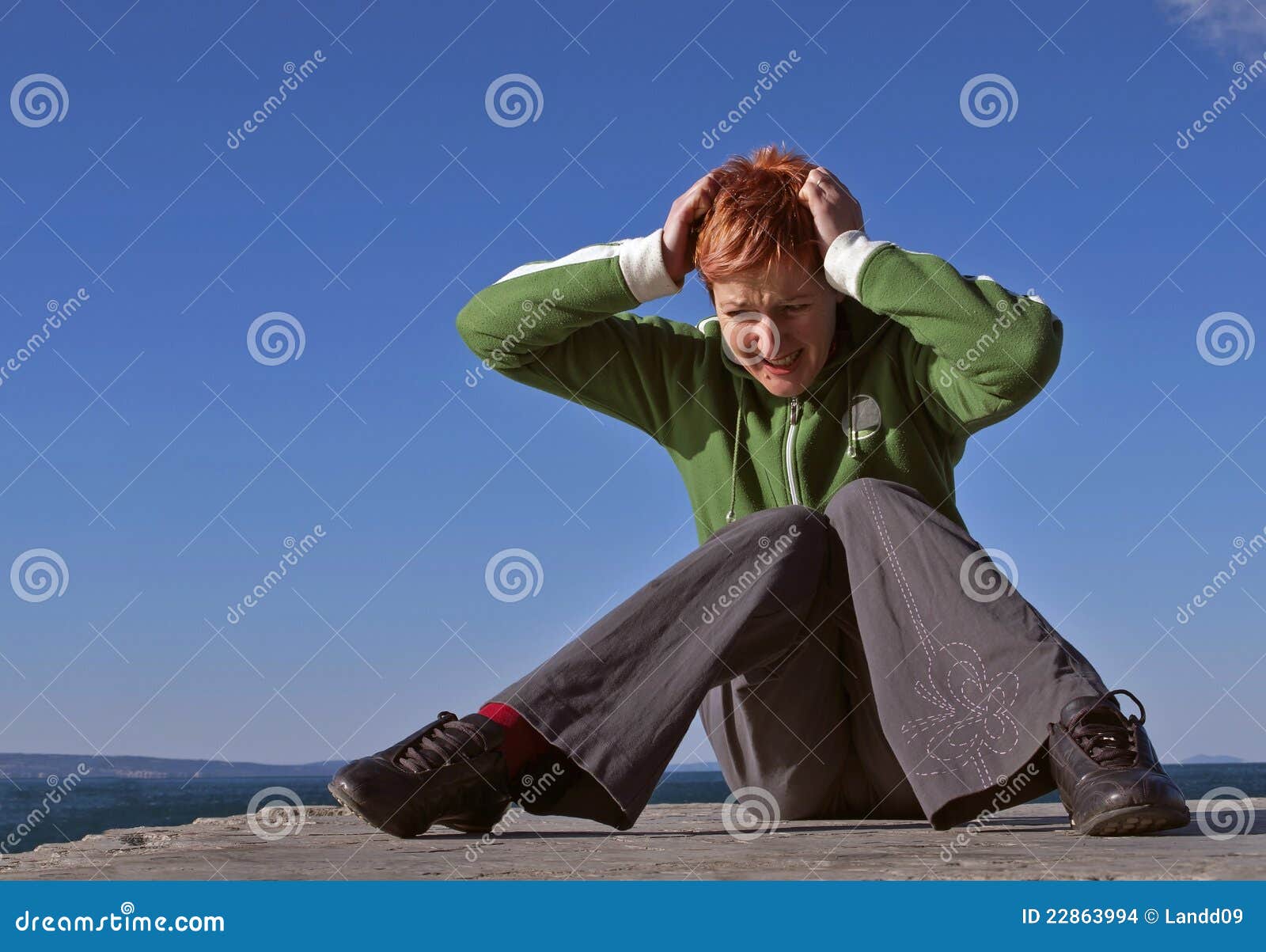 Distraught woman stock photo. Image of anger, adversity - 22863994