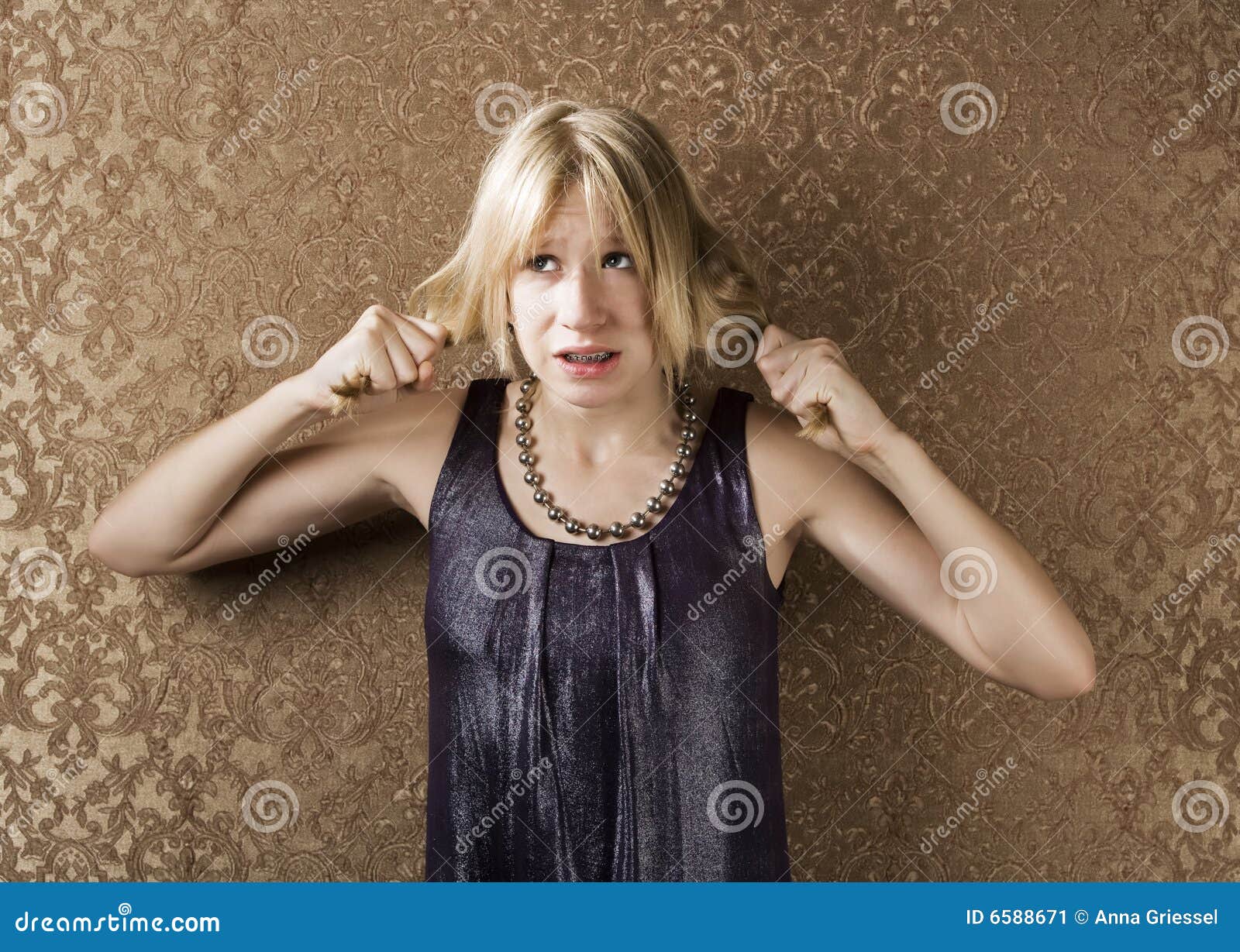 Distraught young girl stock image. Image of teenager, cute - 6588671