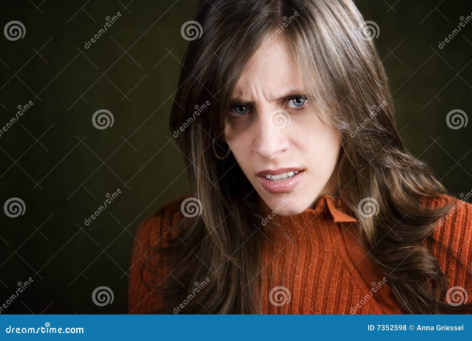 Distraught Young Woman stock photo. Image of female, unhappy - 7352598