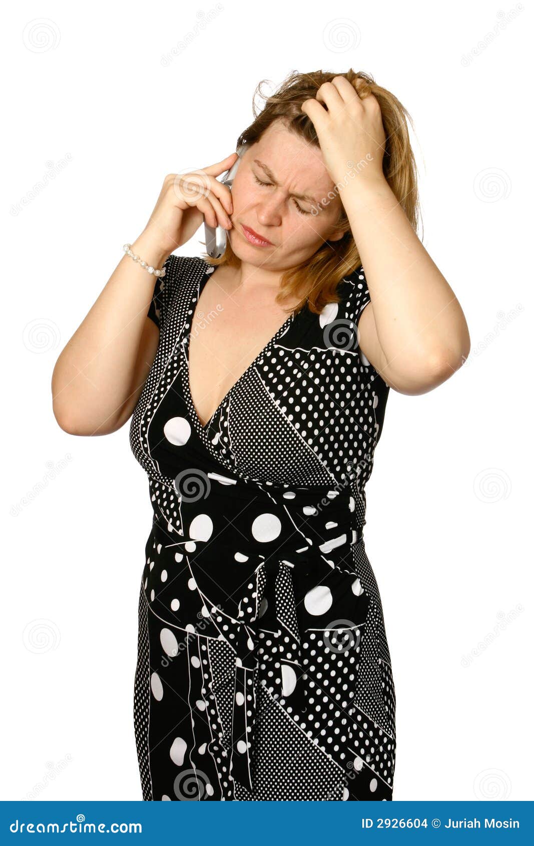 Distress while on Cellphone Stock Photo - Image of despair, angry: 2926604