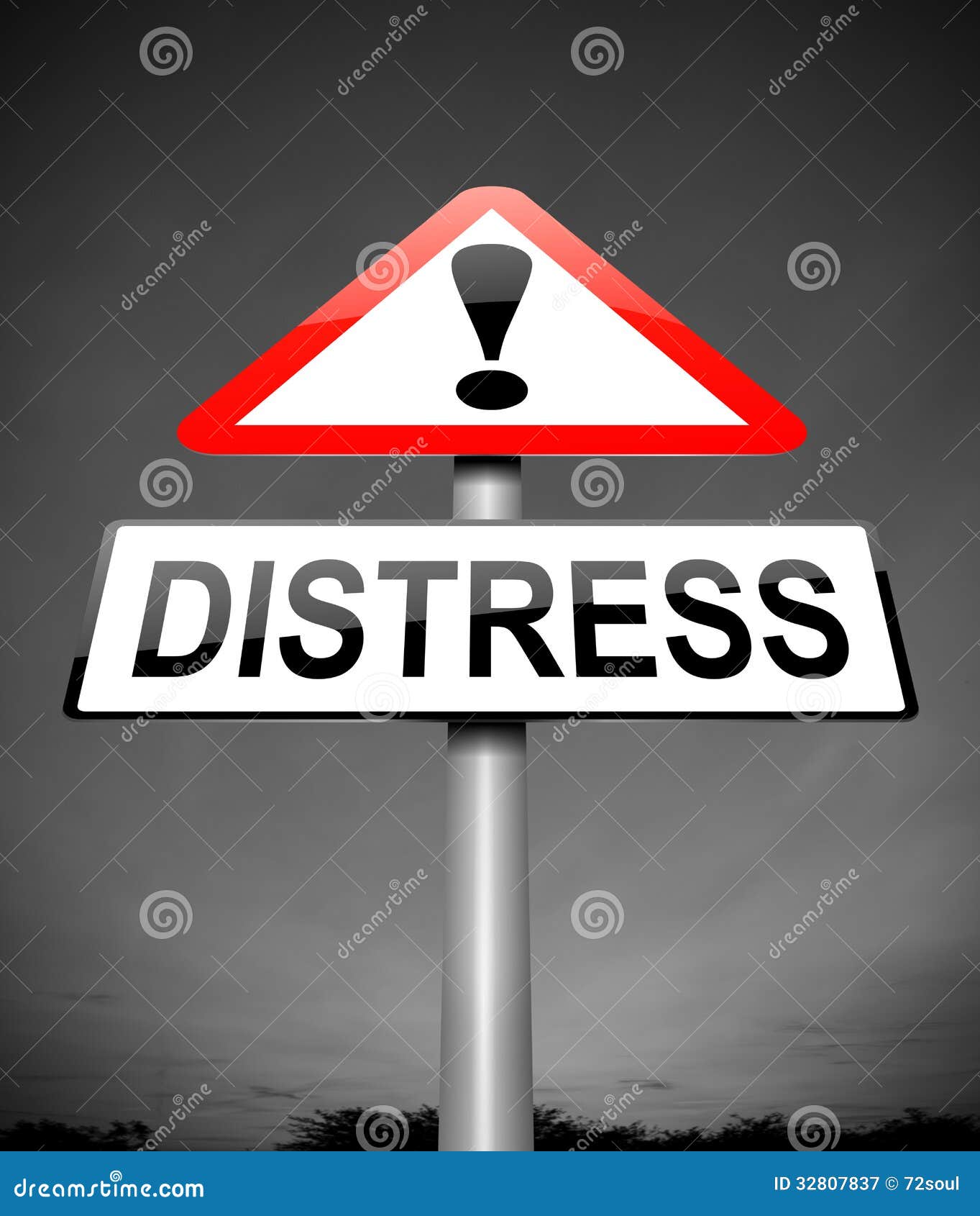 Distress concept. stock illustration. Illustration of depressing - 32807837