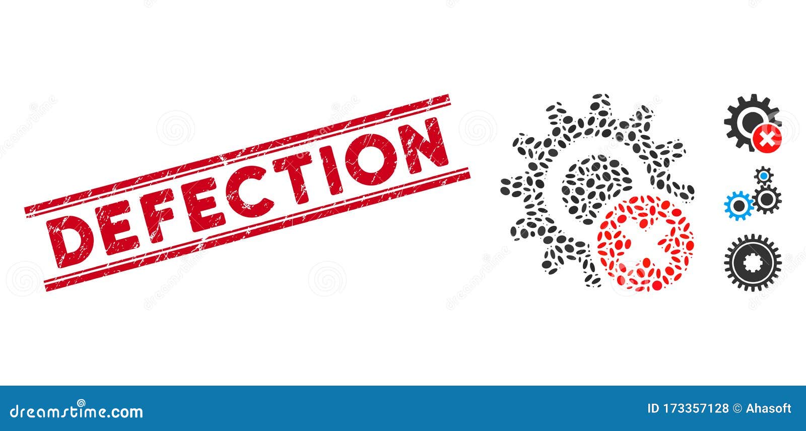 Distress Defection Line Stamp and Collage Wrong Settings Gear Icon ...