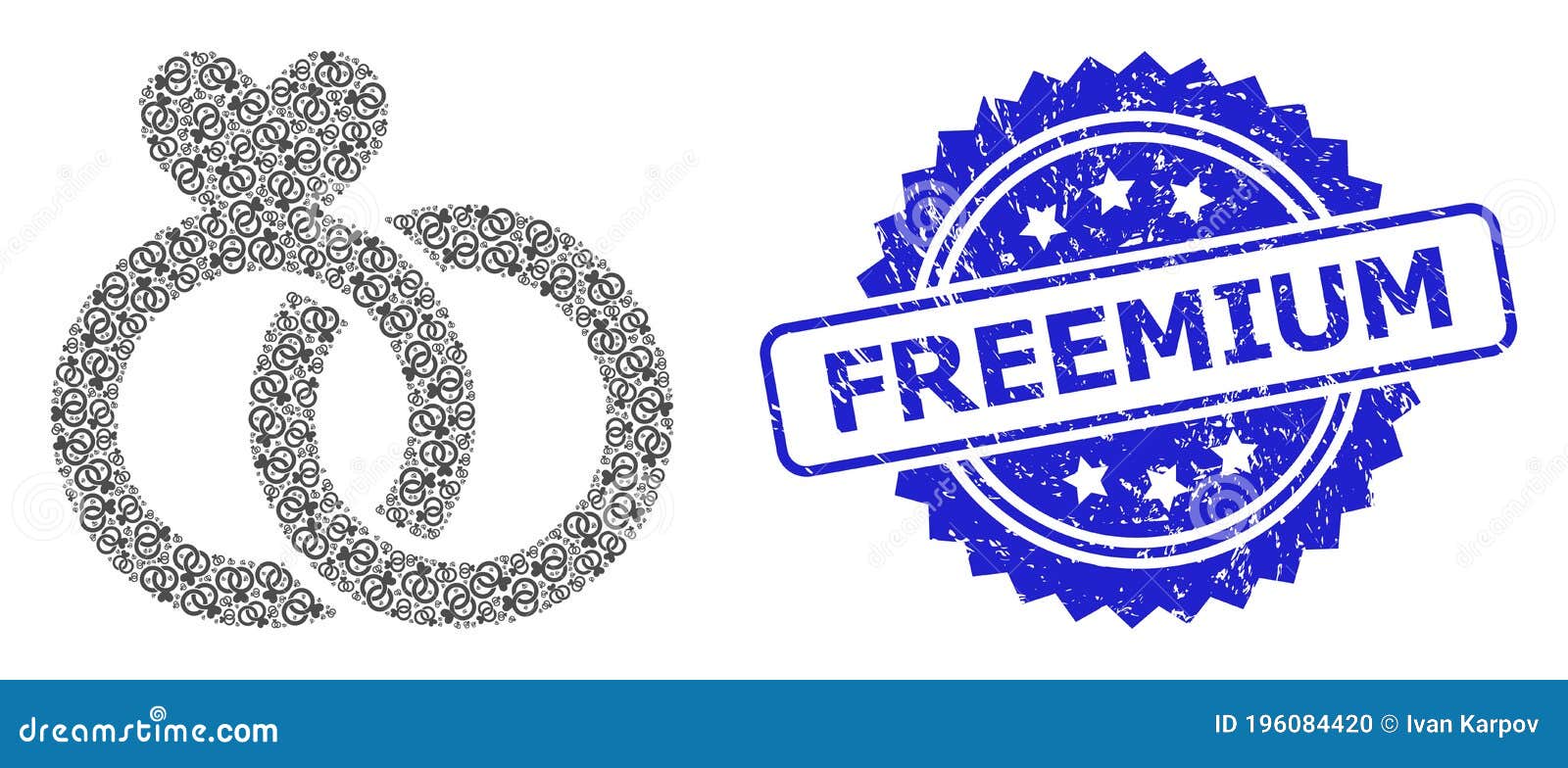 Freemium Mosaic And Distress Freemium Watermark With Lines Cartoon ...