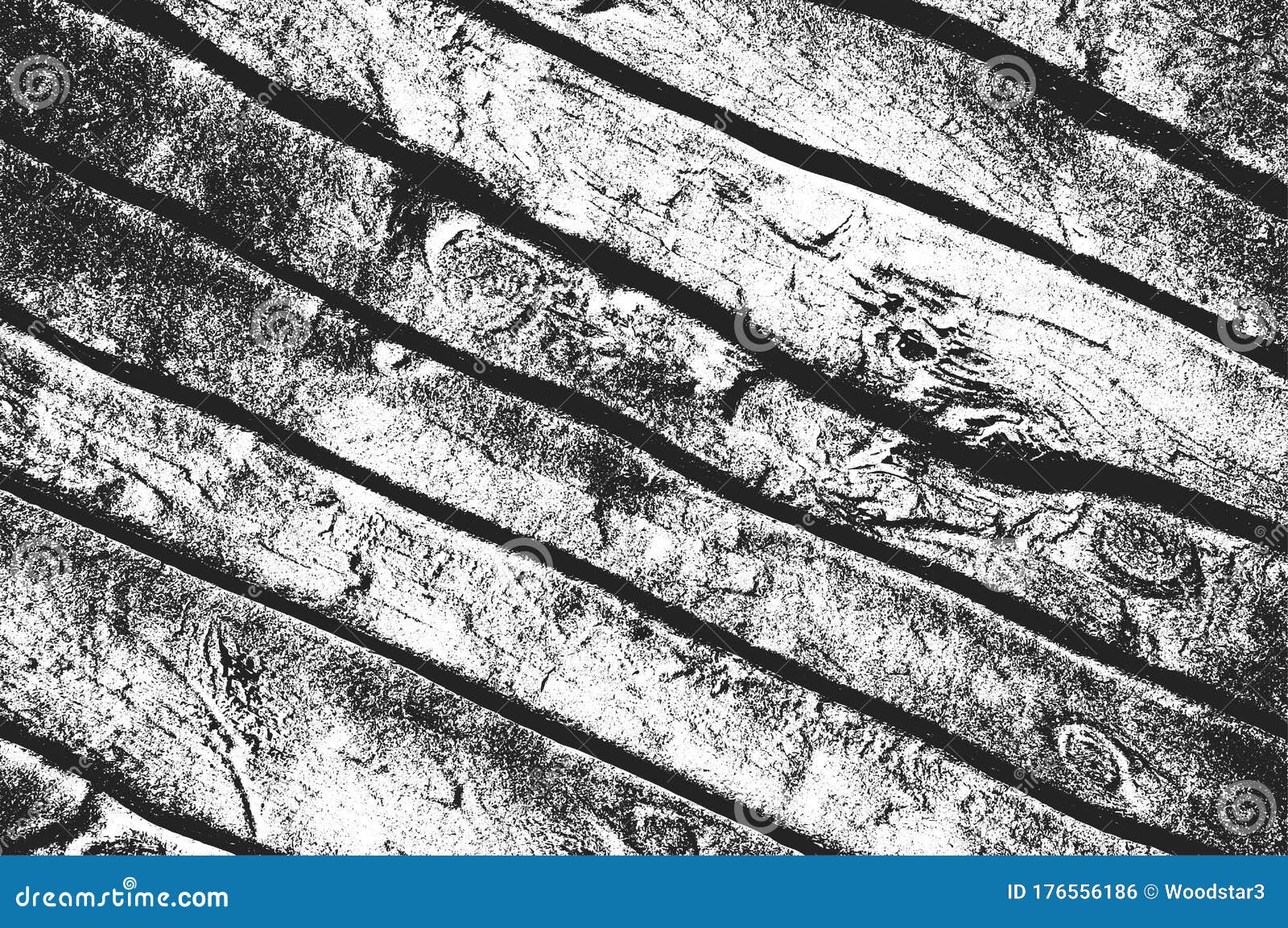 Distress Grunge Vector Texture of Wicker Rope. Black and White ...