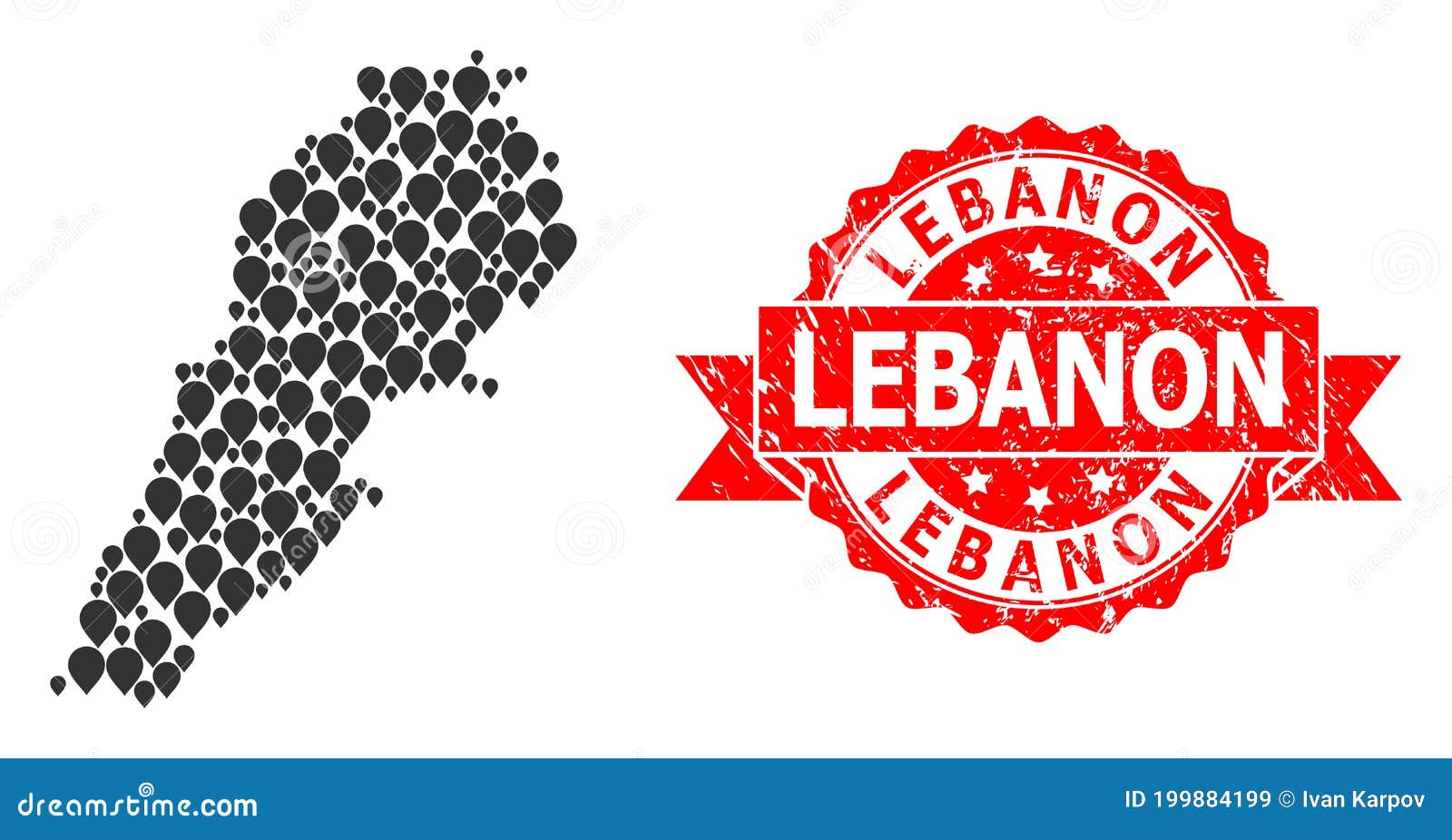 Distress Lebanon Seal and Marker Mosaic Map of Lebanon Stock Vector ... Distress Lebanon Seal and Marker Mosaic Map of Lebanon Stock Vector ...
