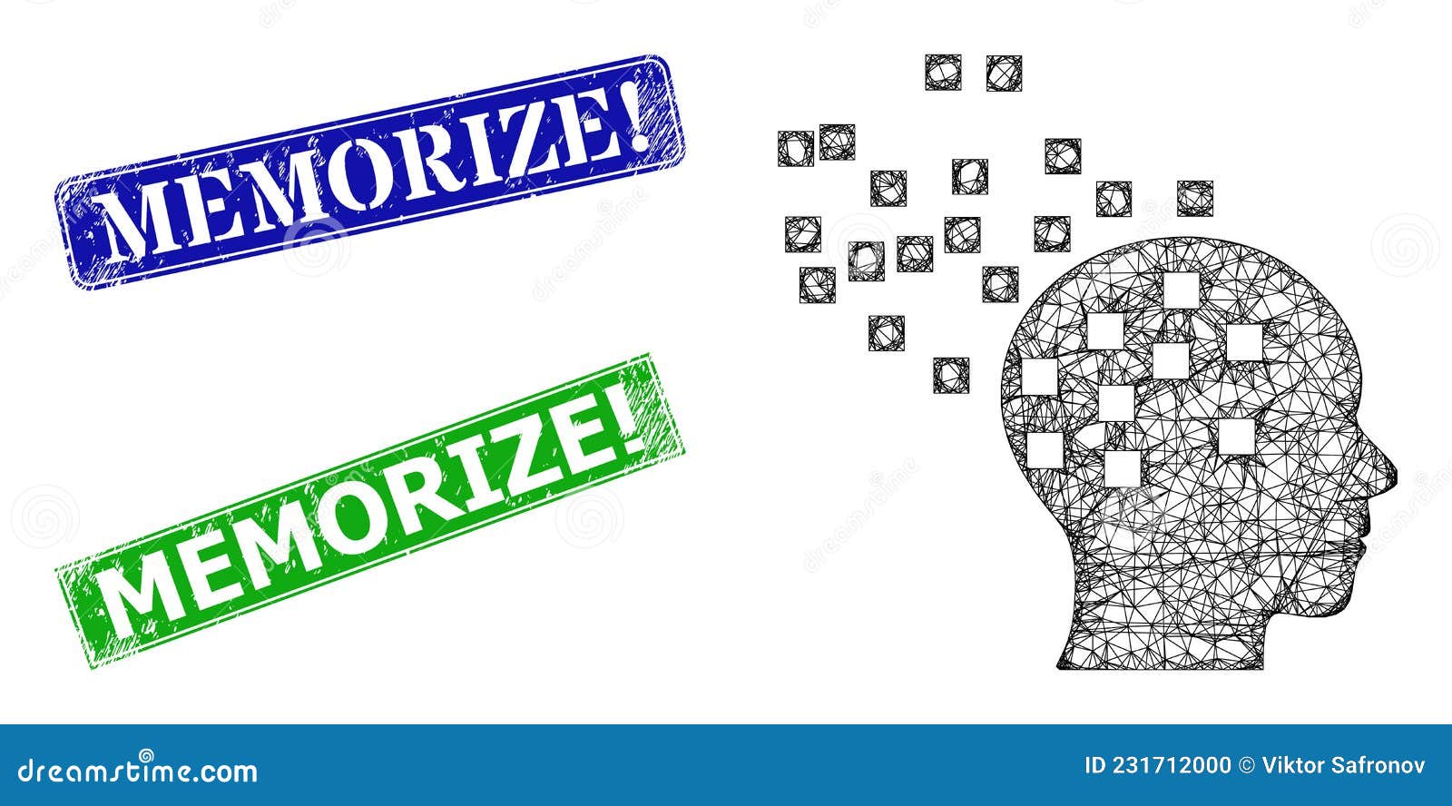 Distress Memorize! Seals And Triangle Mesh Mind Disintegration Icon ...