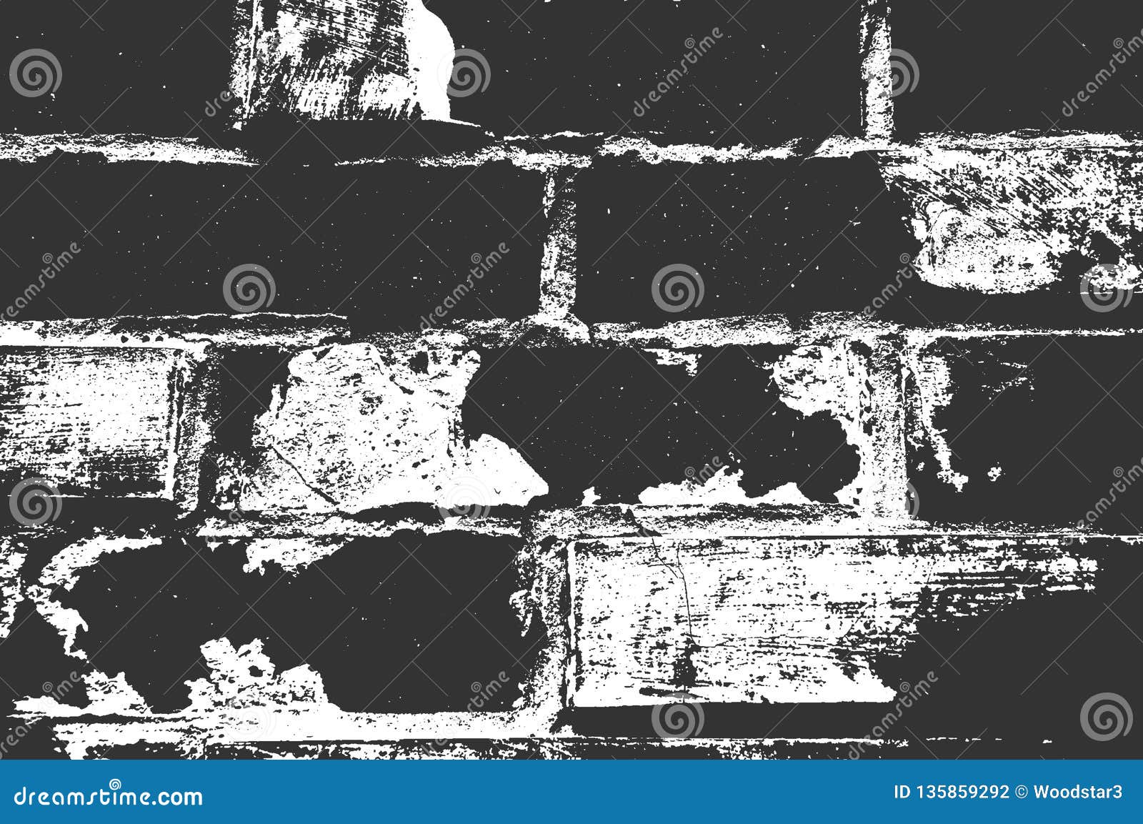 Distress Old Brick Wall Texture. Stock Vector - Illustration of graphic ...