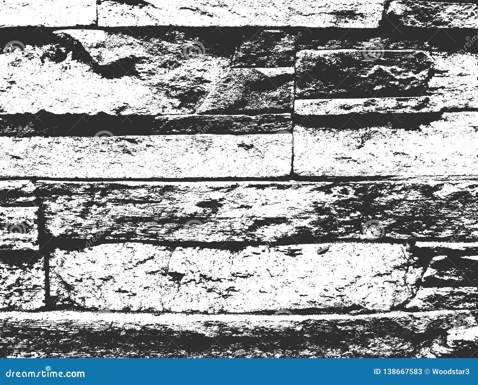 Distress Old Brick Wall Texture. Stock Vector - Illustration of ...