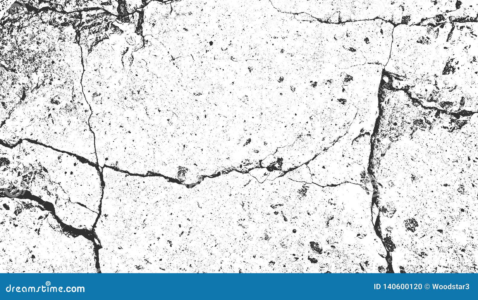 Distress Old Cracked Concrete Wall Texture. Stock Vector - Illustration ...