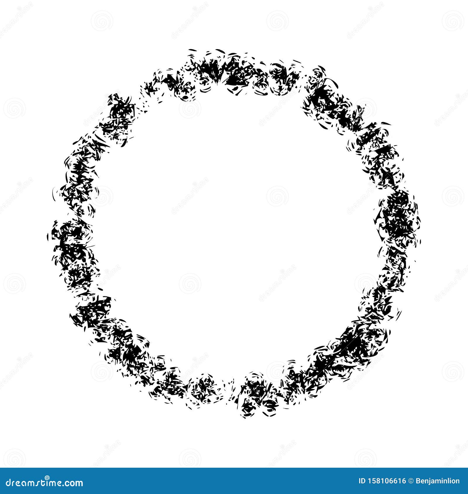 Distress Ring Texture stock vector. Illustration of distressed - 158106616