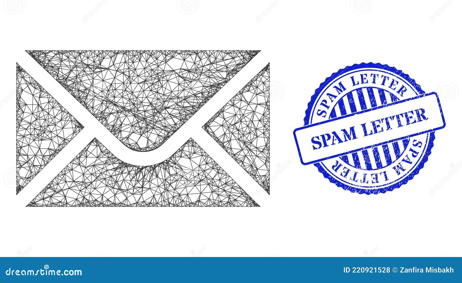 Spam Letter With Insects Cartoon Vector | CartoonDealer.com #109410841