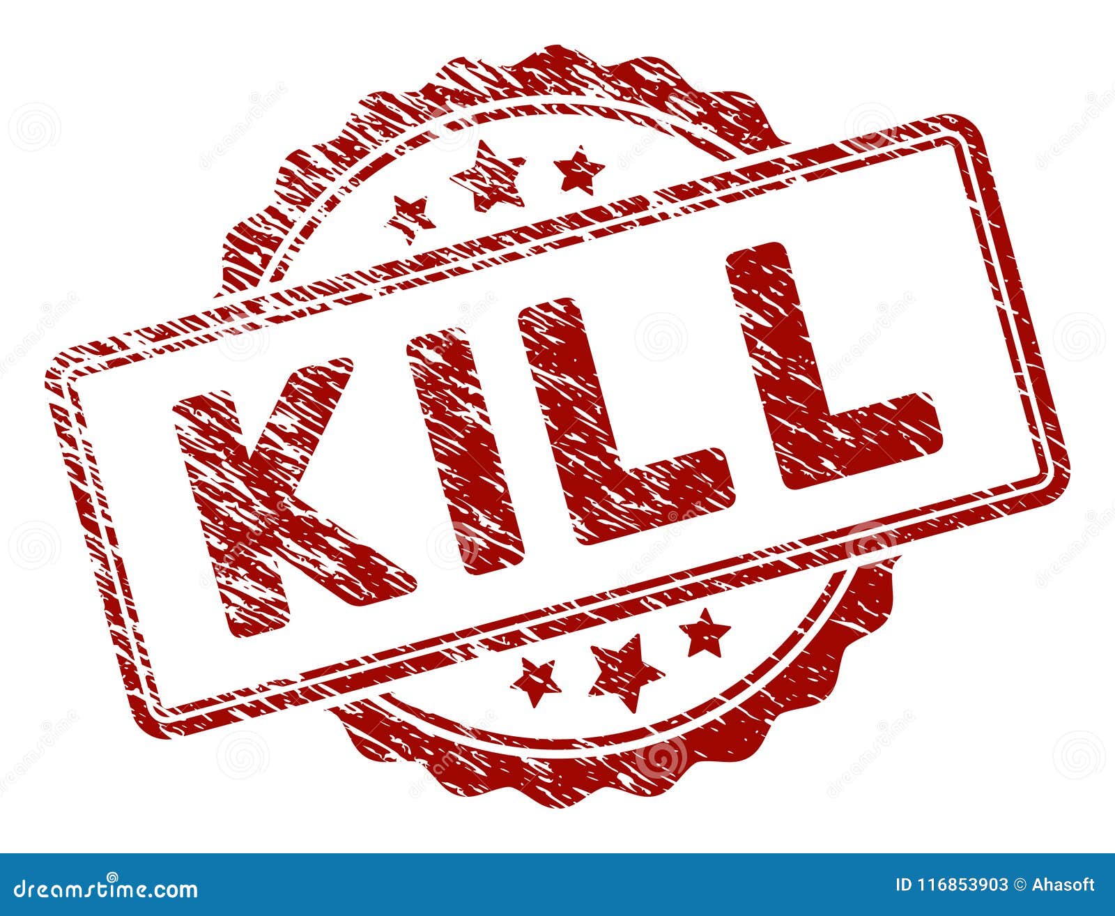 Kill Rubber Stamp Royalty-Free Stock Image | CartoonDealer.com #84718558