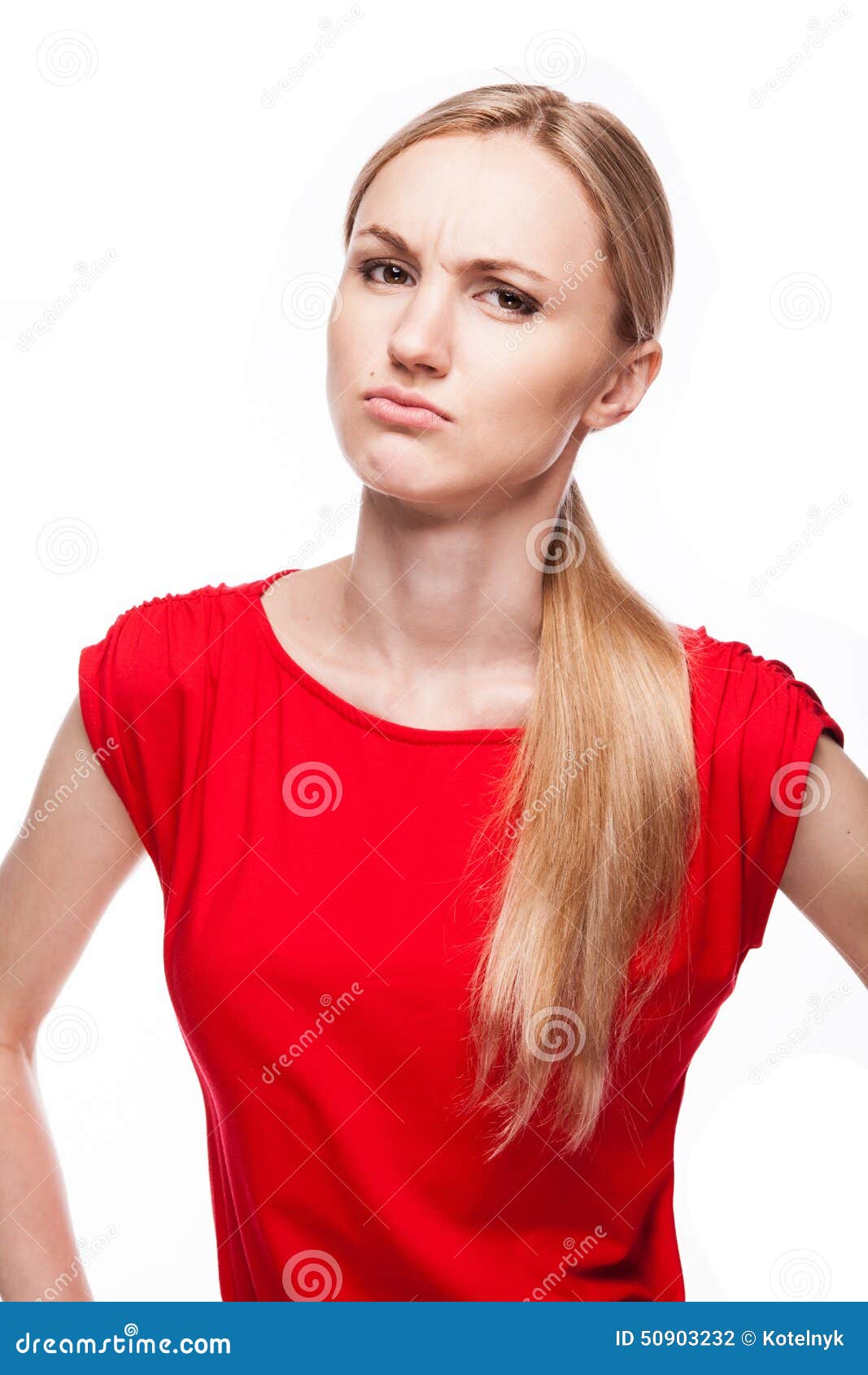 Distressed beautiful girl stock photo. Image of business - 50903232