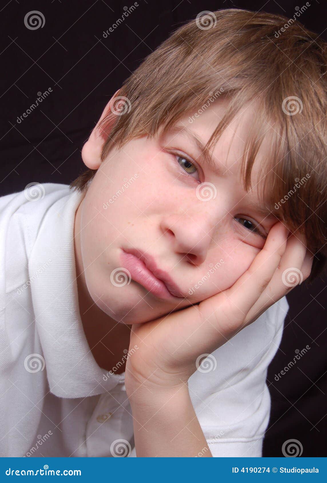Distressed Boy stock photo. Image of depression, daydream - 4190274